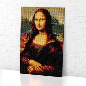 Leonardo Da Vinci the Mona Lisa Pixel Art - Etsy UK