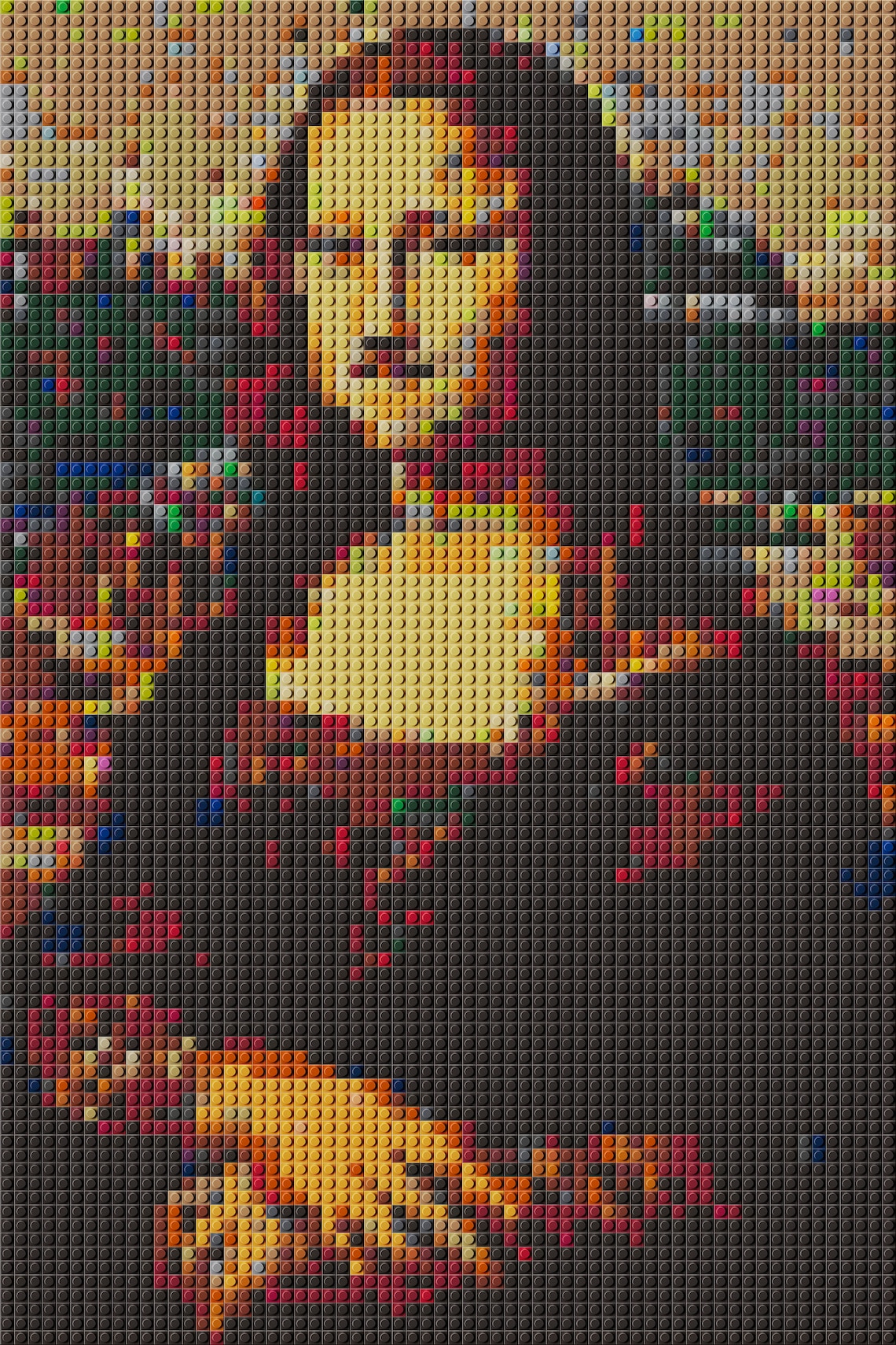 Leonardo Da Vinci "the Mona Lisa" Pixel Art Mosaic/brick Mosaik ...