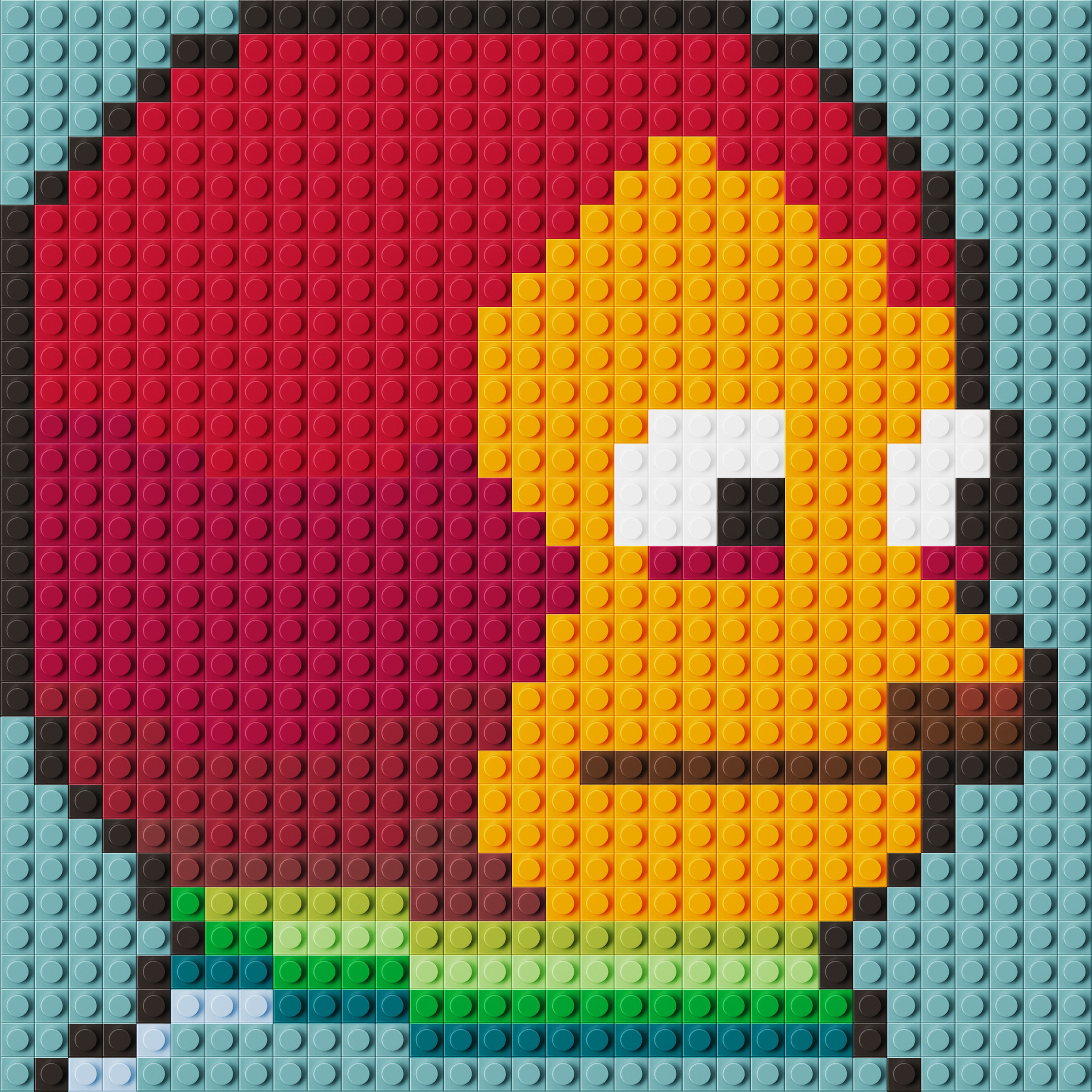Awkward Look Monkey Puppet Meme Pixel Art/ Brick Mosaic/ Gift for ...