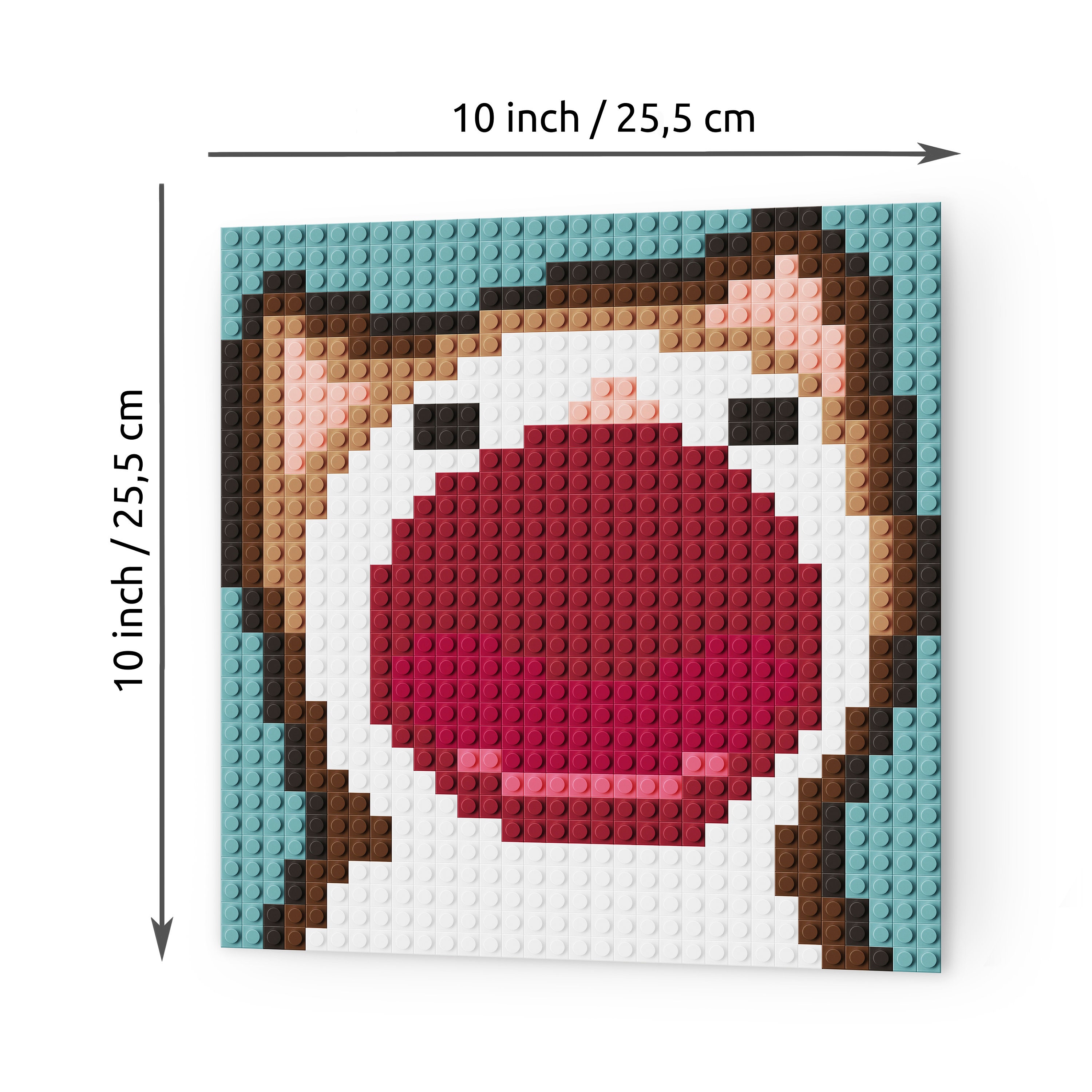Pop Cat Meme Pixel Art/ Brick Mosaic/ Gift for Friends/ 10 X 10 Inch 25 ...