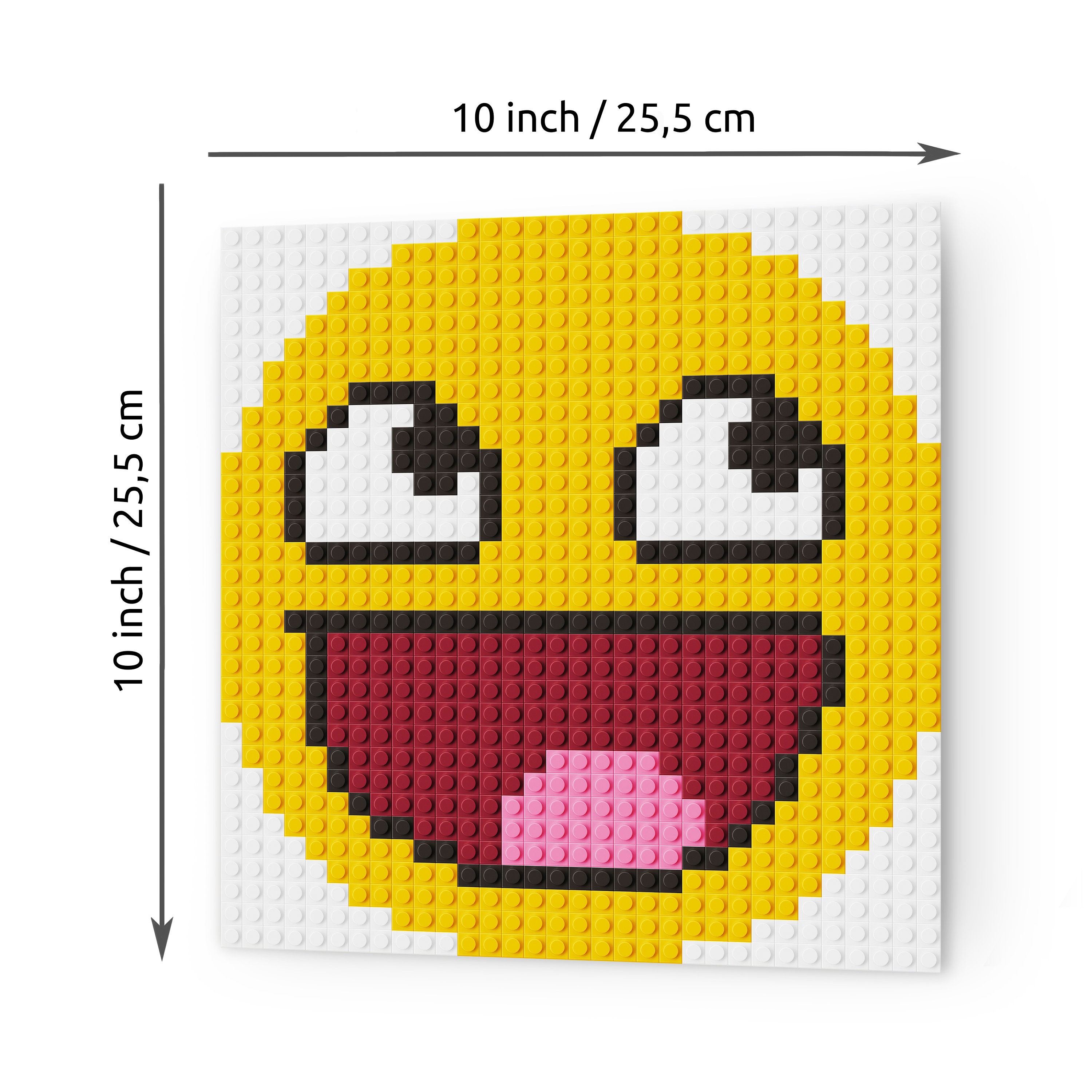Epic Face Emoji Pixel Art/ Brick Mosaic/ Gift for Friends/ 10 - Etsy ...