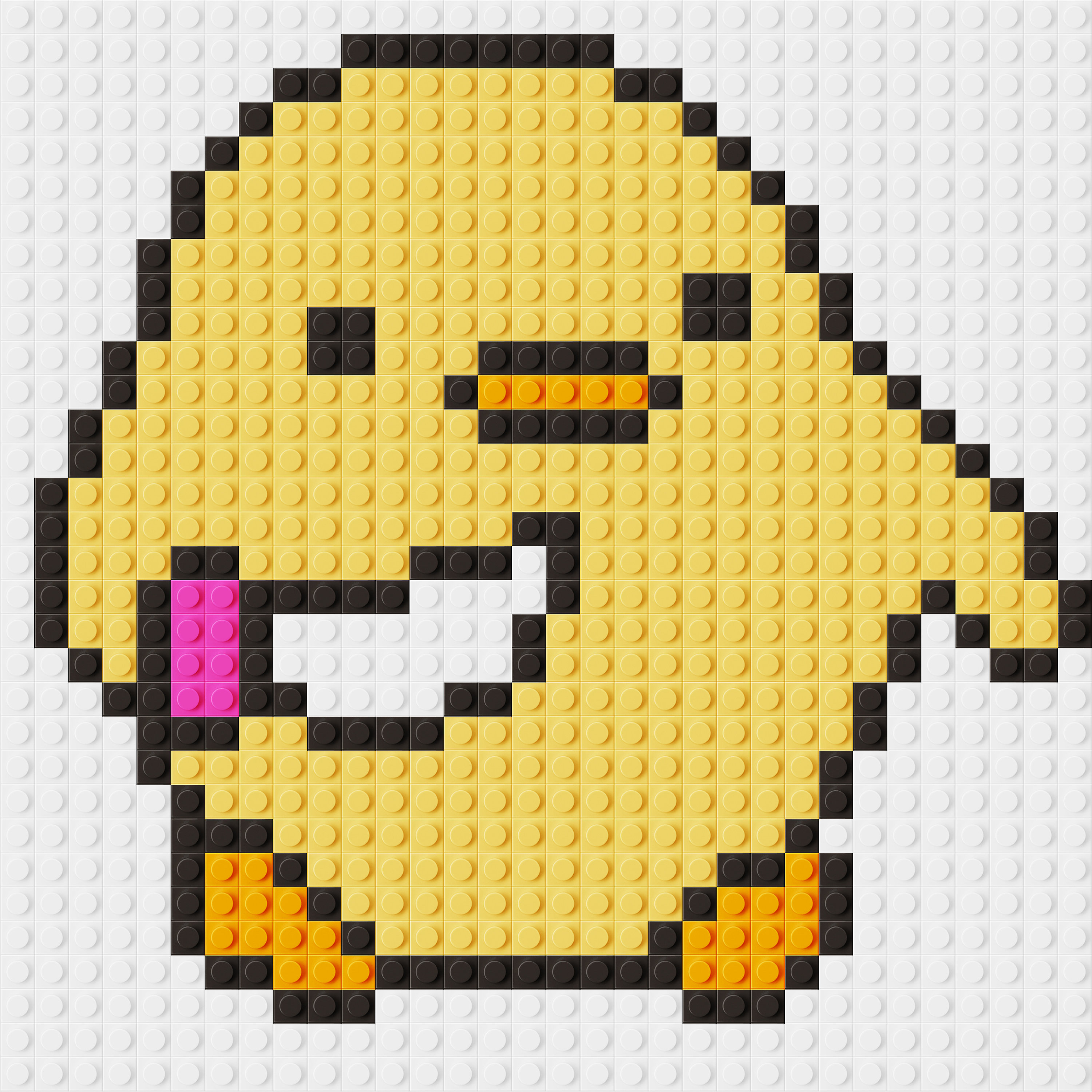 Duck / Chick With Knife Meme Pixel Art/ Brick Mosaic/ Gift for - Etsy