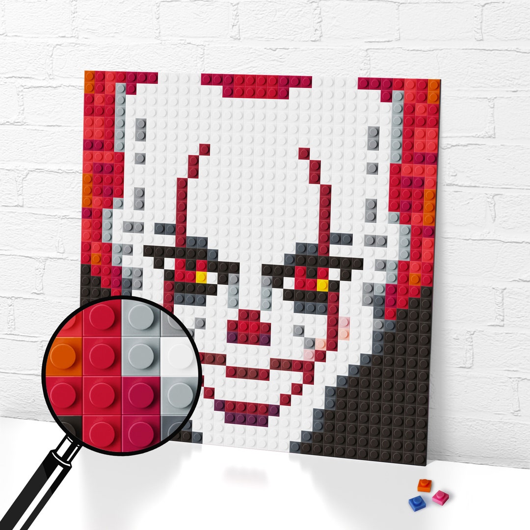 Pennywise the Dancing Clown Pixel Art/ Brick Mosaic/ Gift for Friends ...