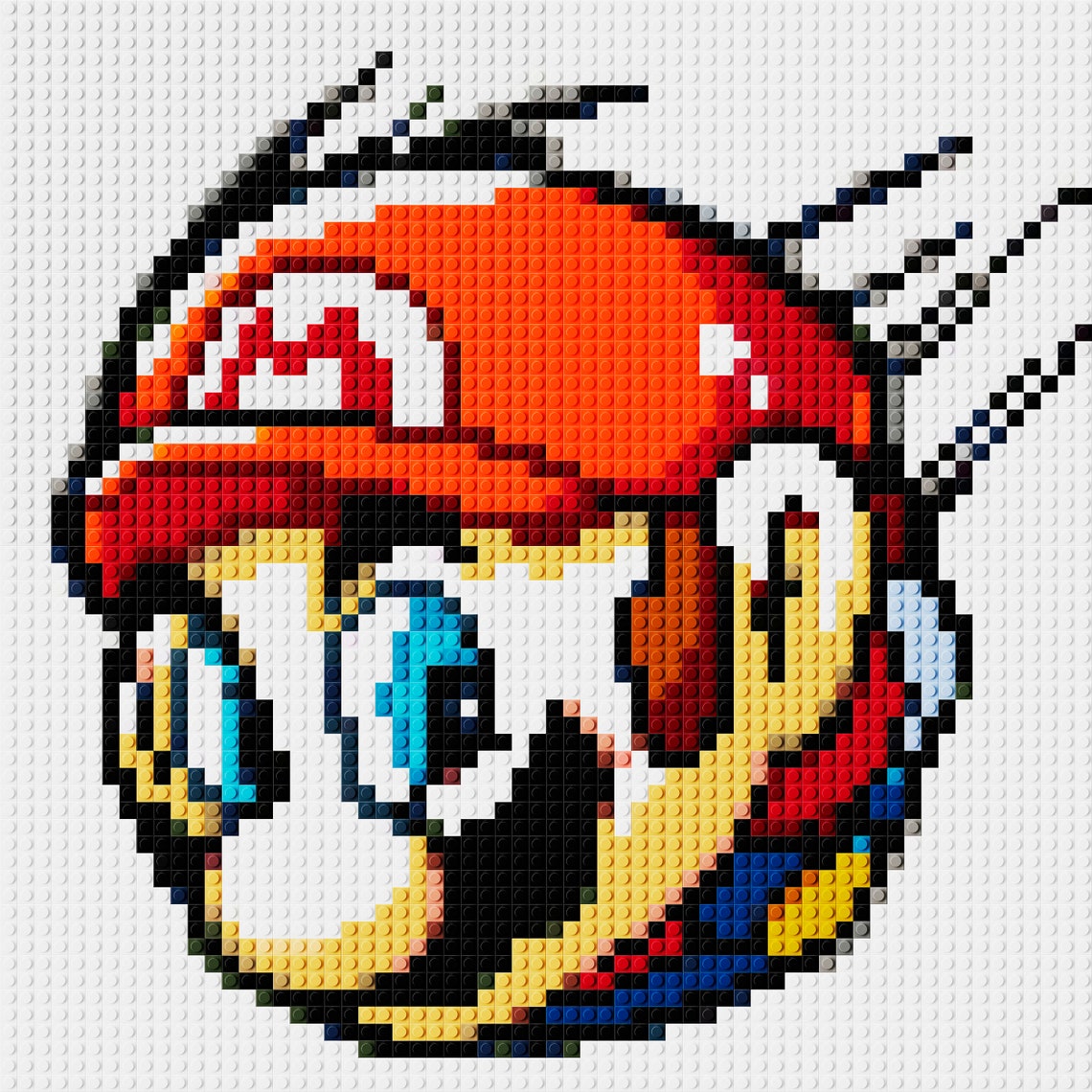 Super Mario Bricks Mosaic /pixel Art Poster/custom Jigsaw Portrait/art ...