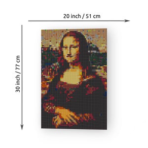 Leonardo Da Vinci "the Mona Lisa" Pixel Art Mosaic/brick Mosaik ...
