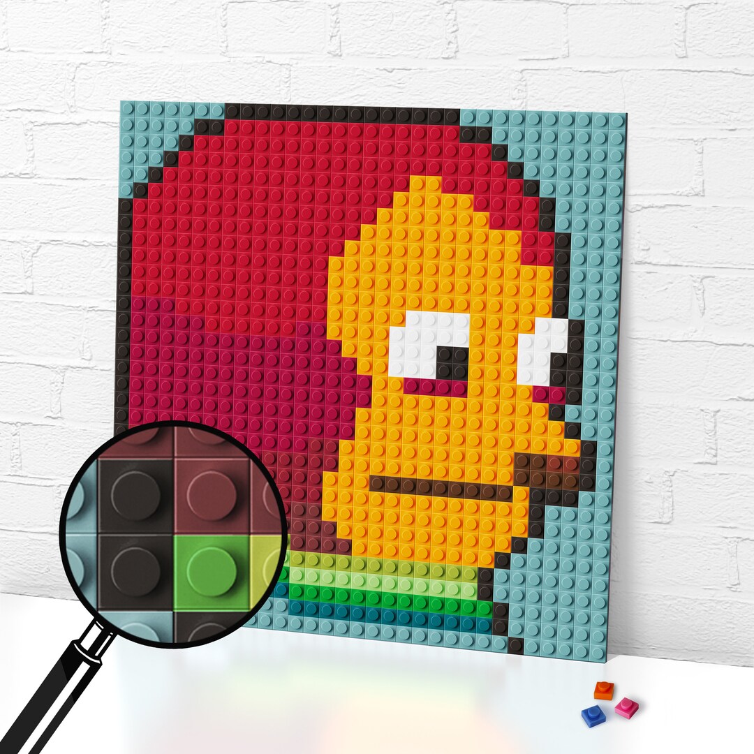 Awkward Look Monkey Puppet Meme Pixel Art/ Brick Mosaic/ Gift for ...