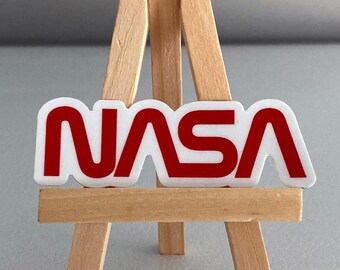 Nasa Worm Logo Stickers - Etsy