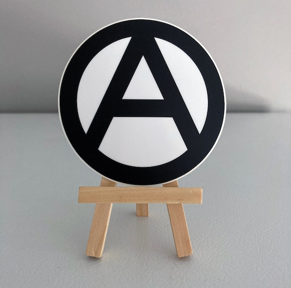 Símbolo de anarquía Círculo A Pegatina de vinilo de alta | Etsy