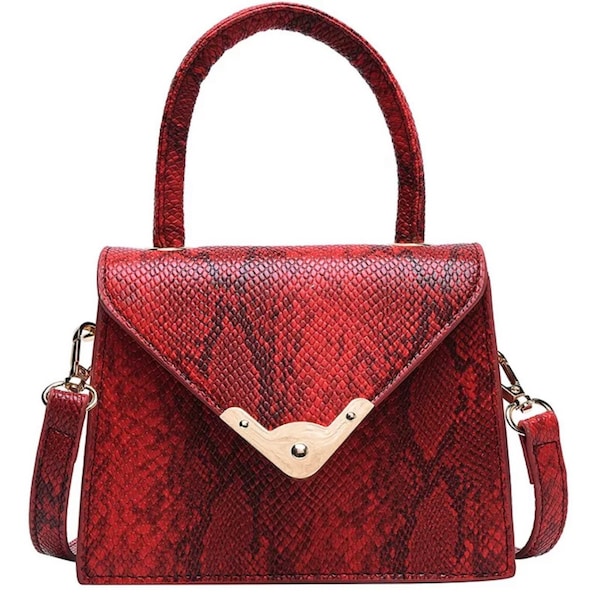 Red Snake Print - Etsy