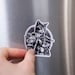 Motorcycle Car Magnet Cat on Motorcycle Car Magnet Gift for Biker ...