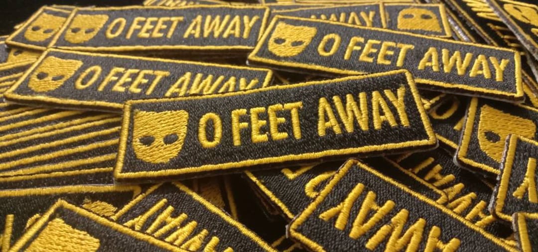 Grindr 0 Feet Away Looking Patch and Sticker Gay Pride Patch Iron on ...