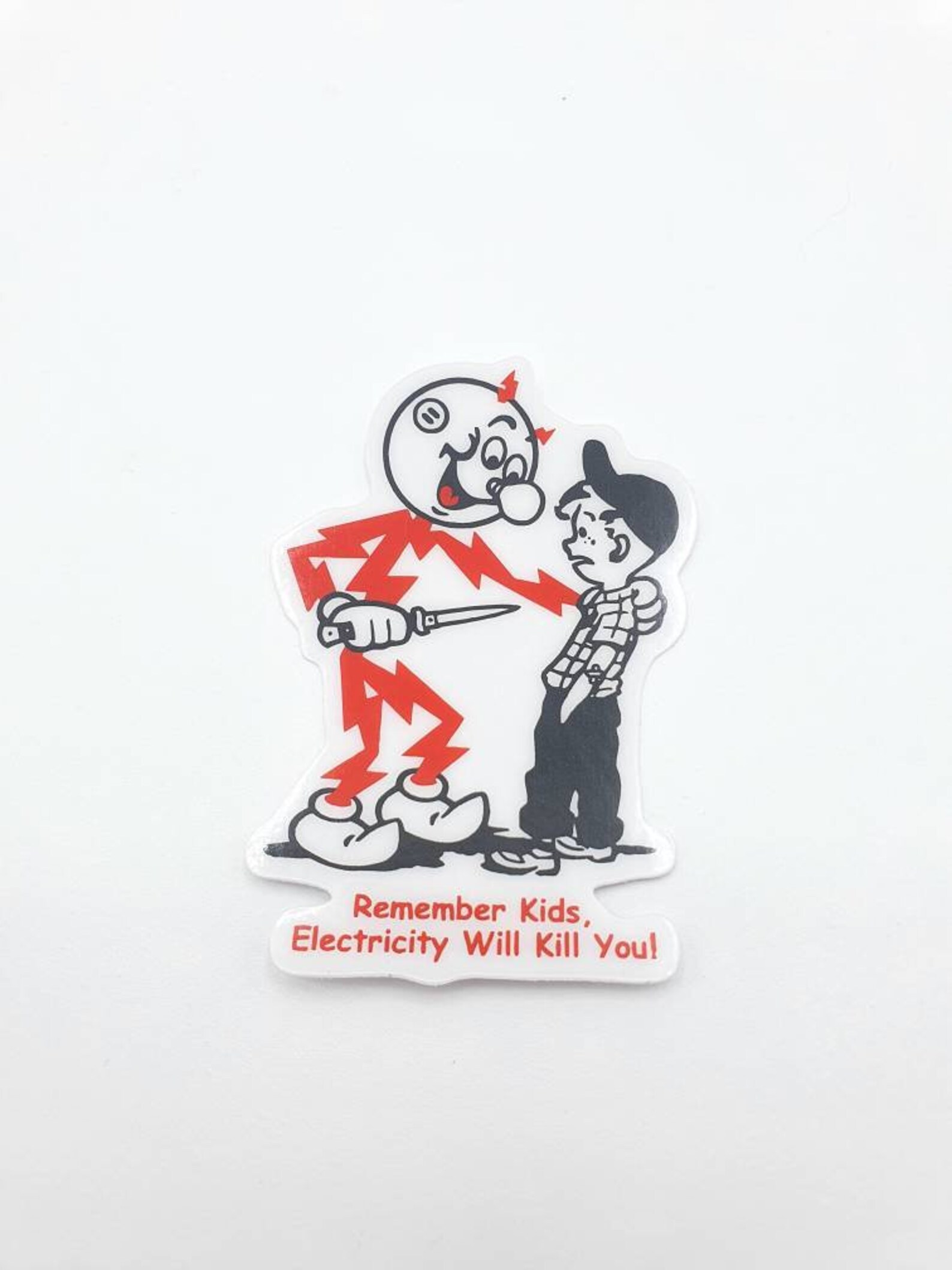 Reddy Kilowatt Sticker Remember Kids Electricity Will Kill - Etsy