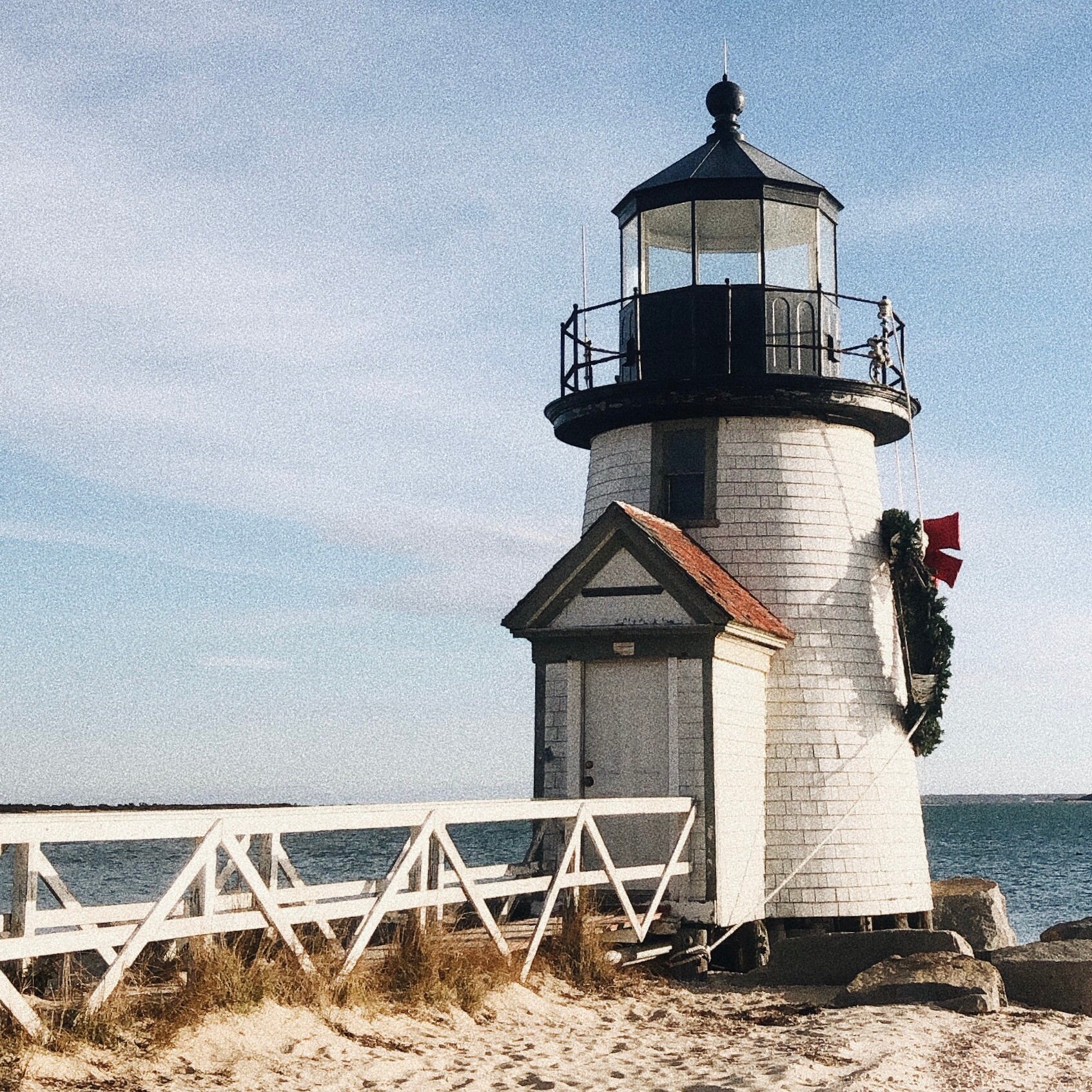 Nantucket Island Brant Lighthouse Wreath Holiday Cape Cod - Etsy
