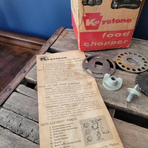 Vintage Keystone Food and Meat Chopper in Orginal Box Keyco Products ...