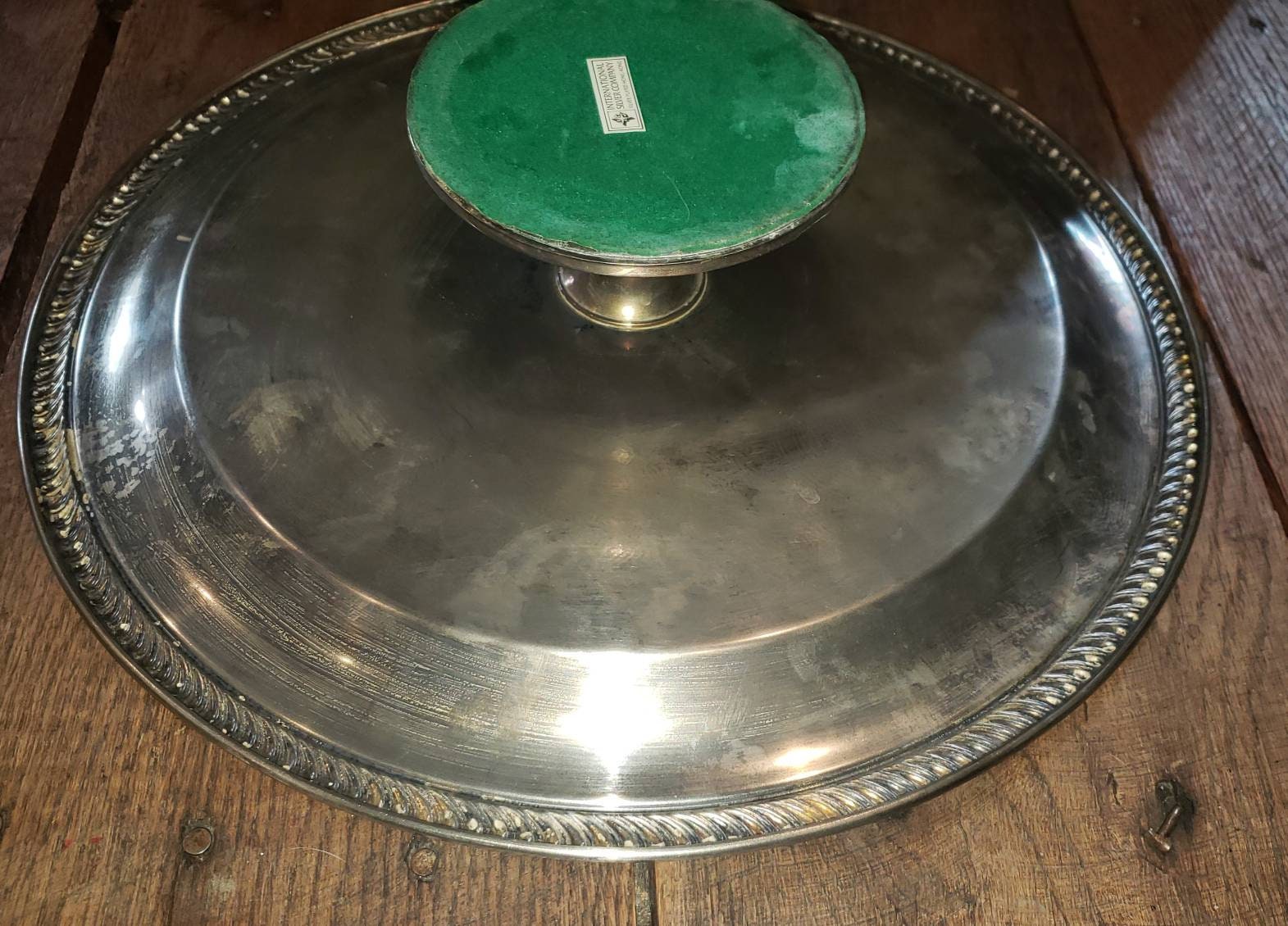 Vintage International Silver Company Serving Tray - Etsy