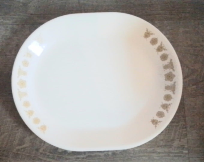 Vintage Corelle Oval Platter Butterfly Gold Pattern by Corelle Serving ...