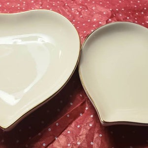 Vintage Lenox Porcelain Heart Dish Set 2. FREE SHIPPING - Etsy