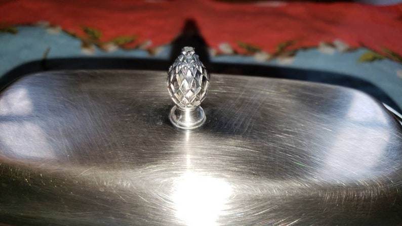 Vintage Silver Plated Butter Dish | Etsy