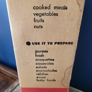 Vintage Keystone Food and Meat Chopper in Orginal Box Keyco Products ...