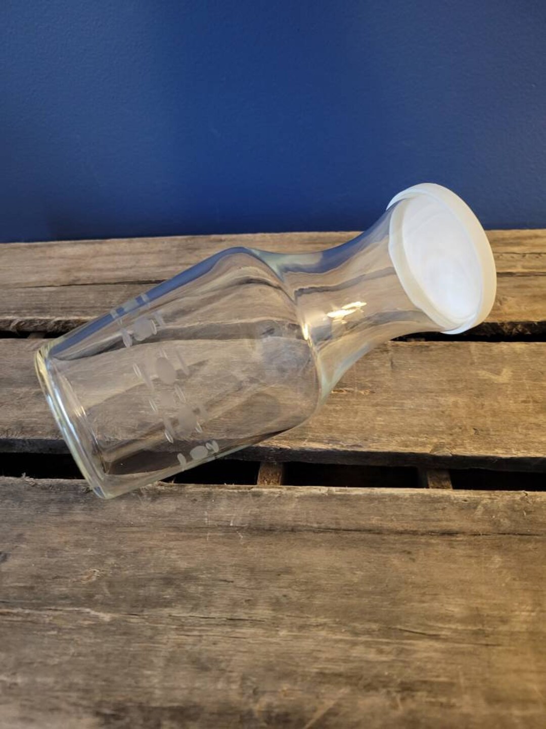 Vintage Carafe Libbey Etched Glass Carafe Barware FREE SHIPPING - Etsy