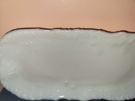 Antique Milk Glass Rectangular Vanity Dressing Table … - Gem