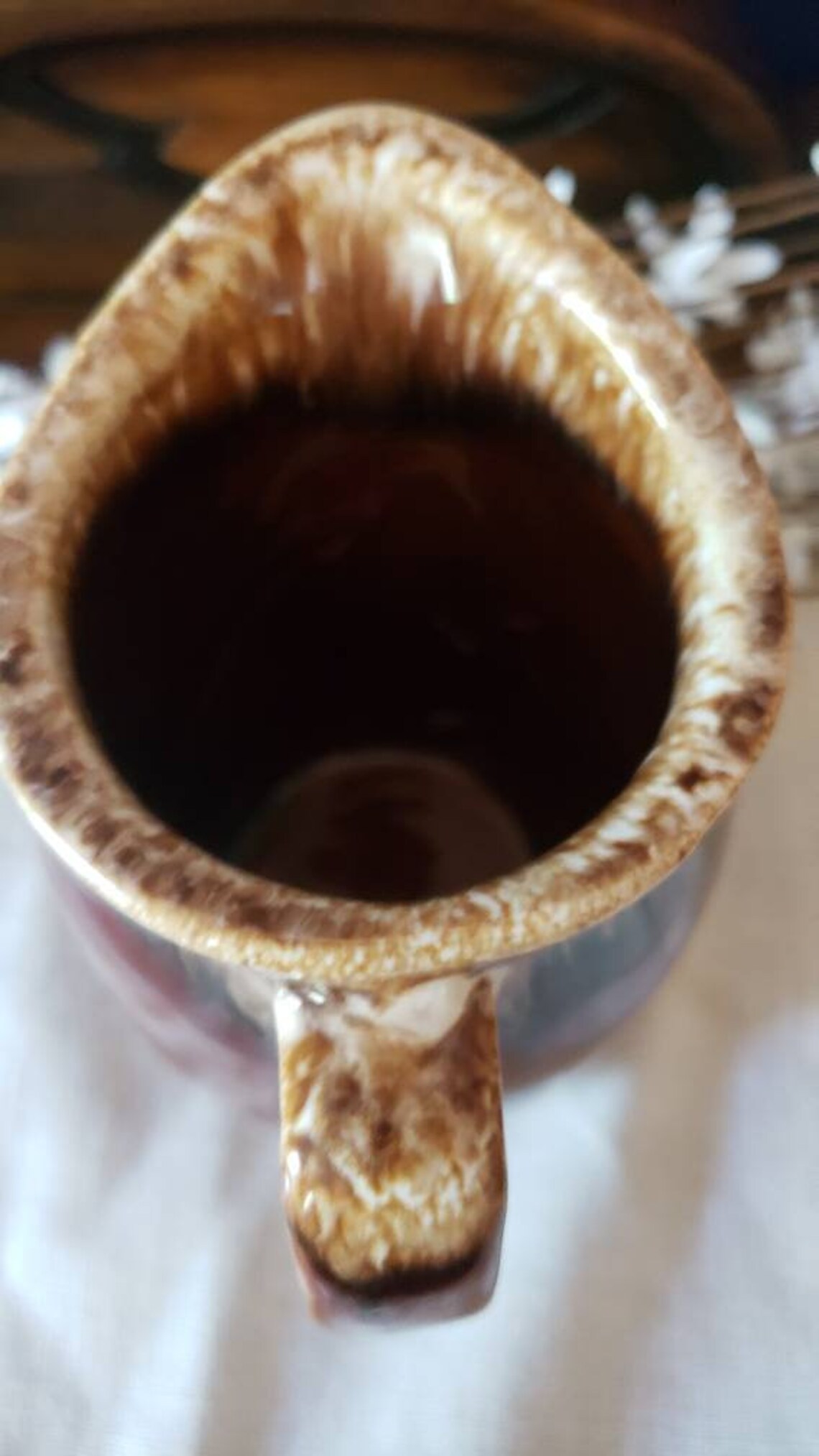 Vintage Creamer or Pitcher Hull Pottery Brown Drip Made in USA | Etsy
