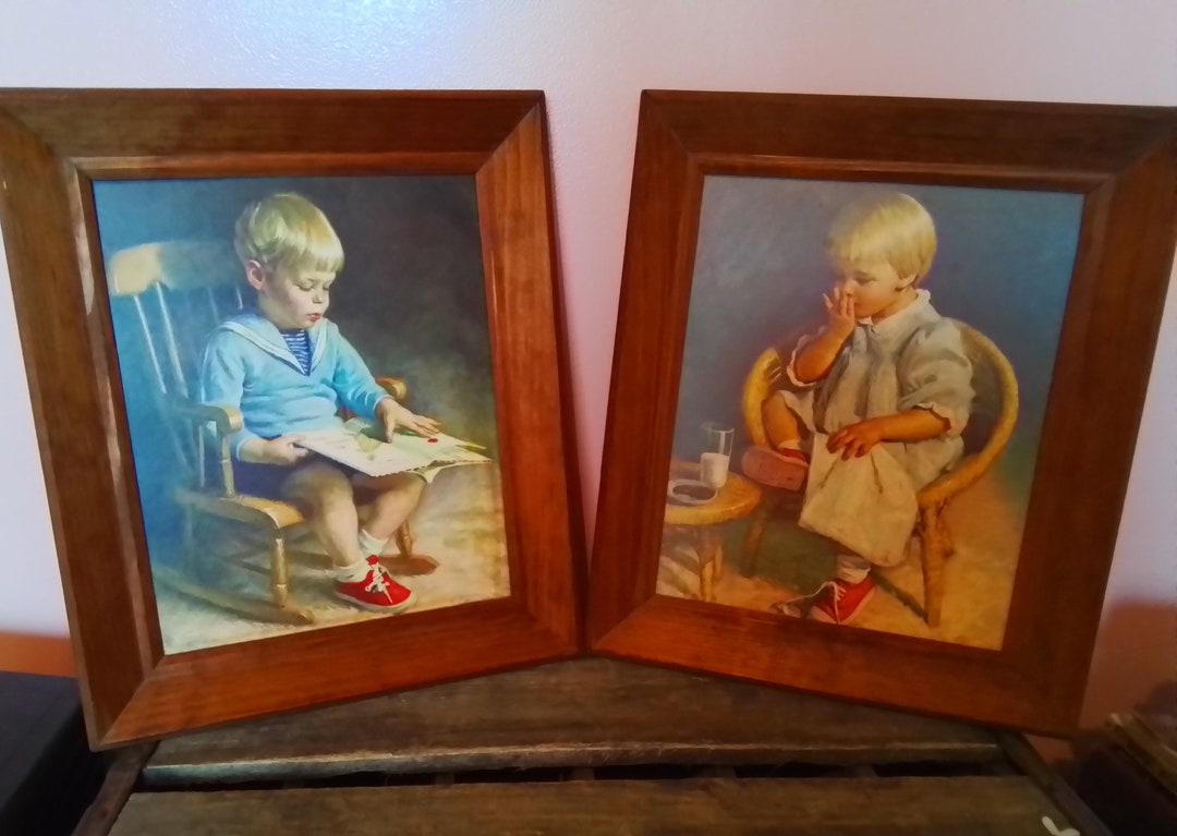 Vintage Pair of James Ingwersen Prints gretchen and Gary Prints in ...