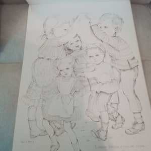 Vintage Art Print Coloring Book Kim's Childhood Memories Coloring Book ...