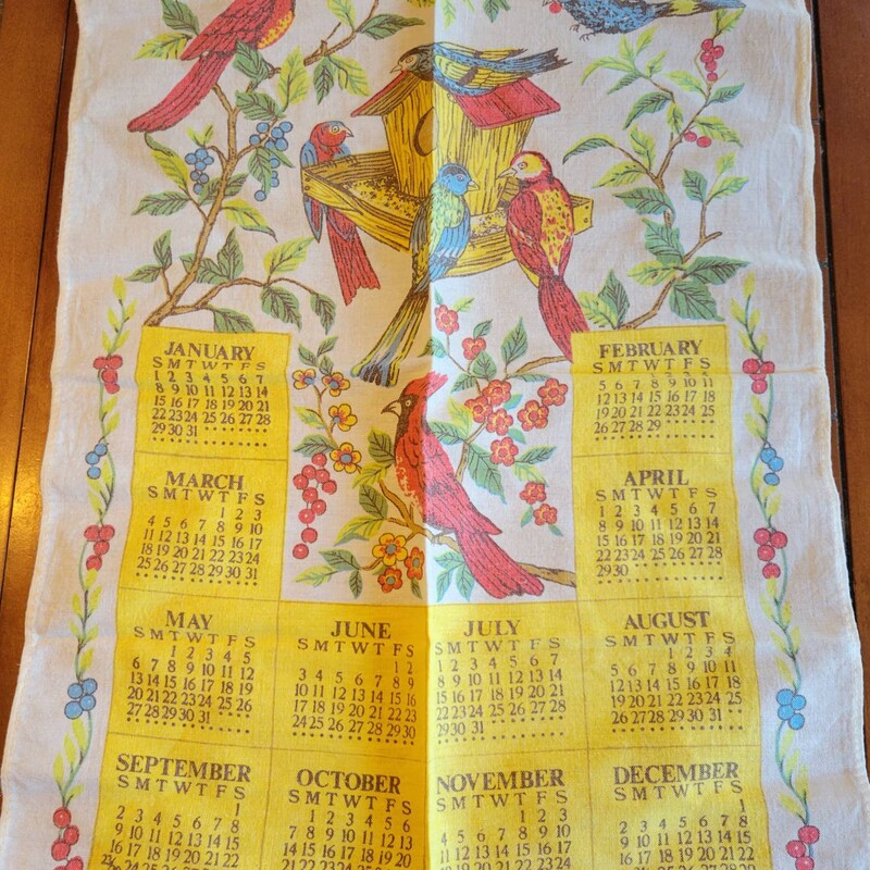 Calendar Tea Towel - Etsy