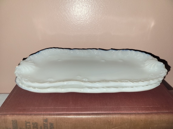 Antique Milk Glass Rectangular Vanity Dressing Table … - Gem