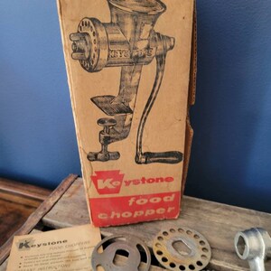 Vintage Keystone Food and Meat Chopper in Orginal Box Keyco Products ...