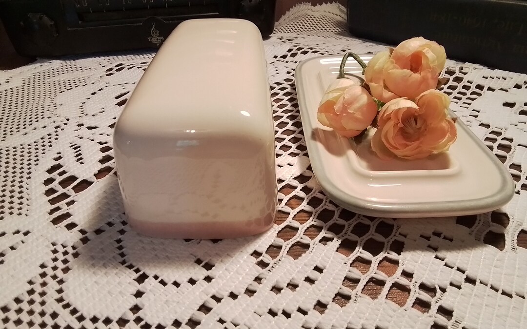 Vintage Pfaltzgraff Pink Aura Butter Dish: Farmhouse Kitchen Decor - Etsy