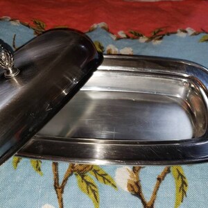 Vintage Silver Plated Butter Dish - Etsy