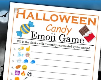 EMOJI PICTIONARY HALOWEEN Emoji Pictionary Halloween - Etsy