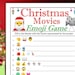 Christmas Emoji Game: Movies - Printable Christmas Party Game - Etsy