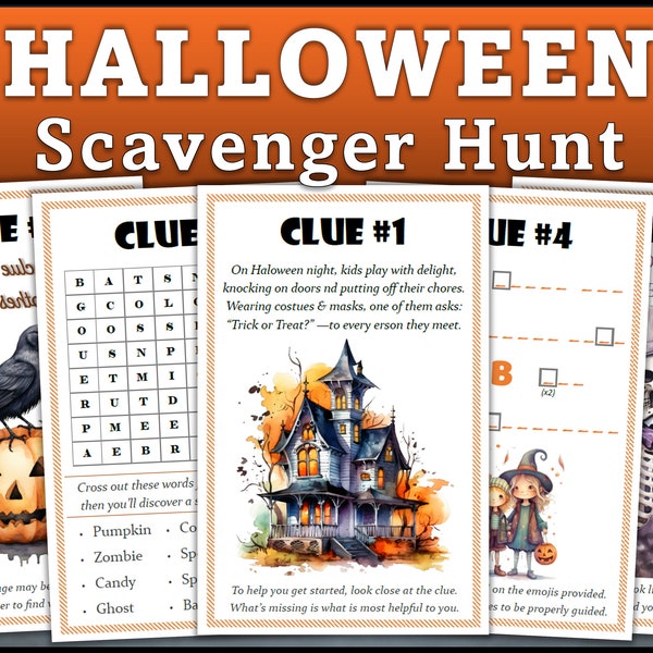 Halloween Scavenger Hunt - Etsy