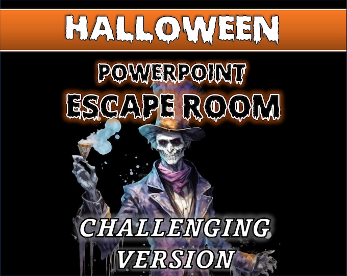 Halloween Powerpoint Escape Room Challenging Version - Virtual Escape ...