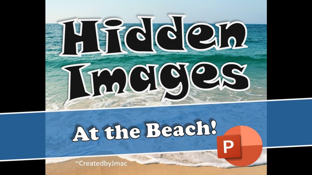 Hidden Images: at the Beach - Zoom Game - Virtual Powerpoint Family and ...