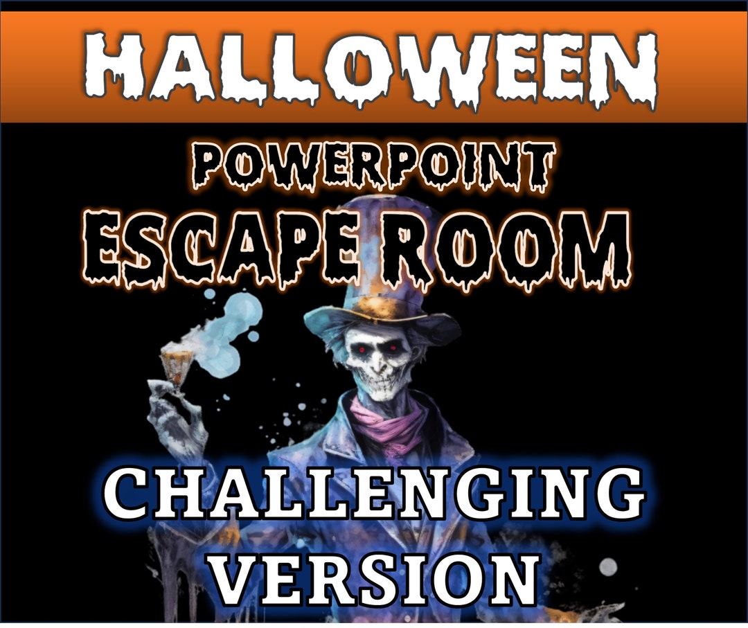 Halloween Powerpoint Escape Room Challenging Version - Virtual Escape ...
