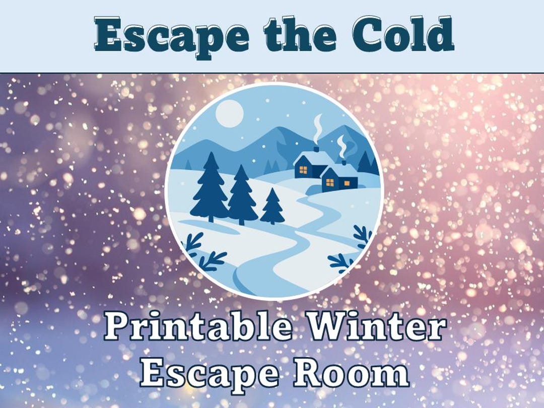 Escape the Cold - Printable Winter Escape Room - Etsy