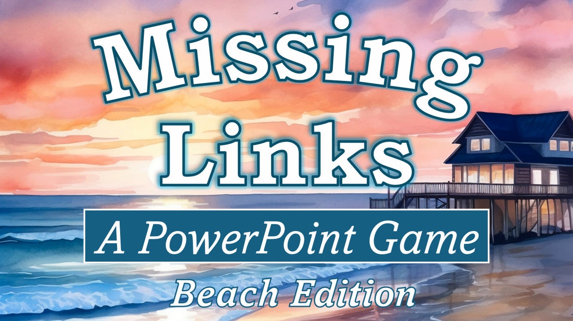 Beach Game: Missing Link Powerpoint Brain Teaser (digital Download) - Etsy