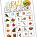 Fall Bingo 30 Printable Autumn Party Bingo Cards Great for - Etsy