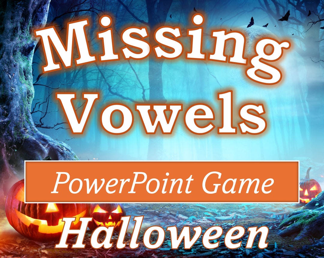 Missing Vowels: Halloween Game - Powerpoint Game - Fun Virtual Games ...