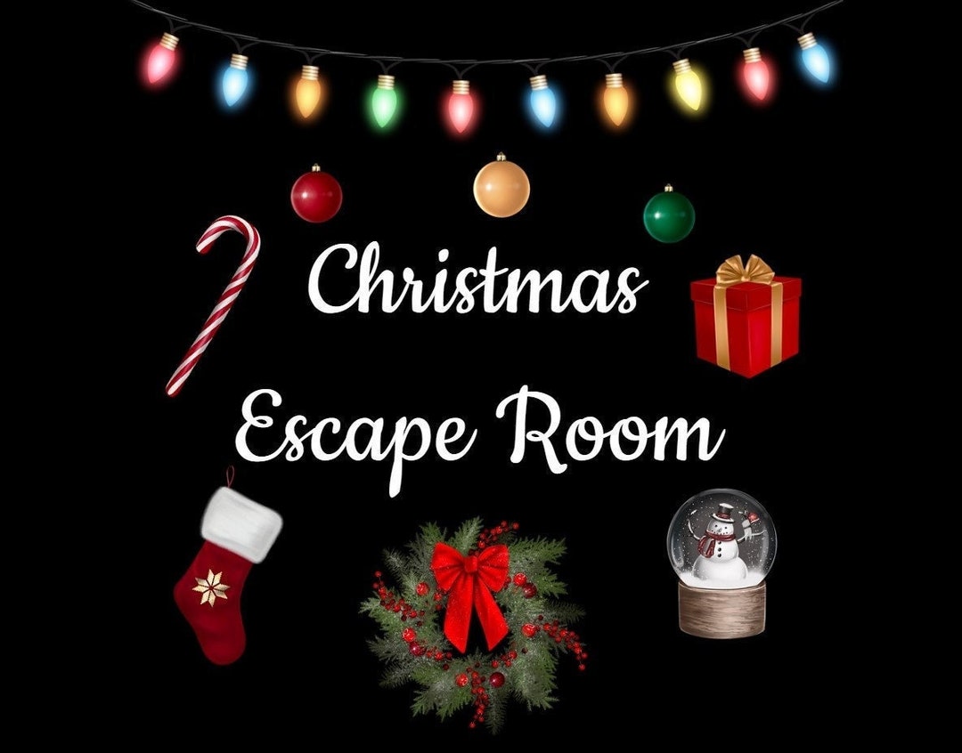 Christmas Virtual Escape Room: Online Zoom Game (PDF) - Etsy