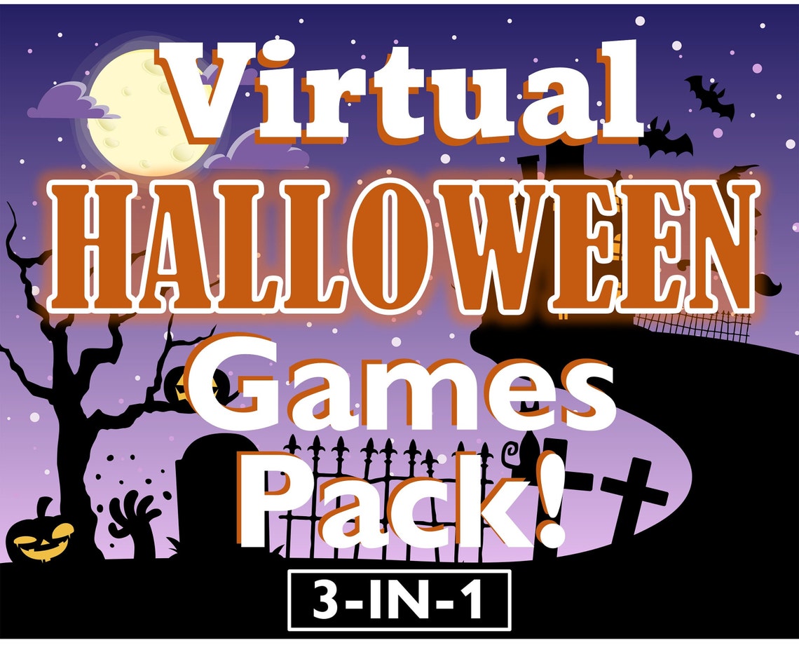 Halloween Games Pack 3 Powerpoint Virtual Party Games Zoom | Etsy