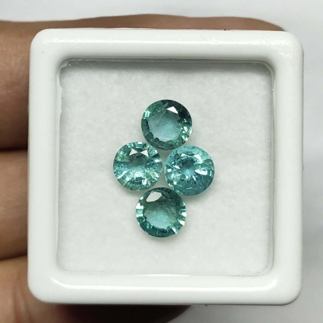 2.10 Carat Loose Natural Emerald 5.5x5.5 Mm Round Lot-emerald Round Cut ...