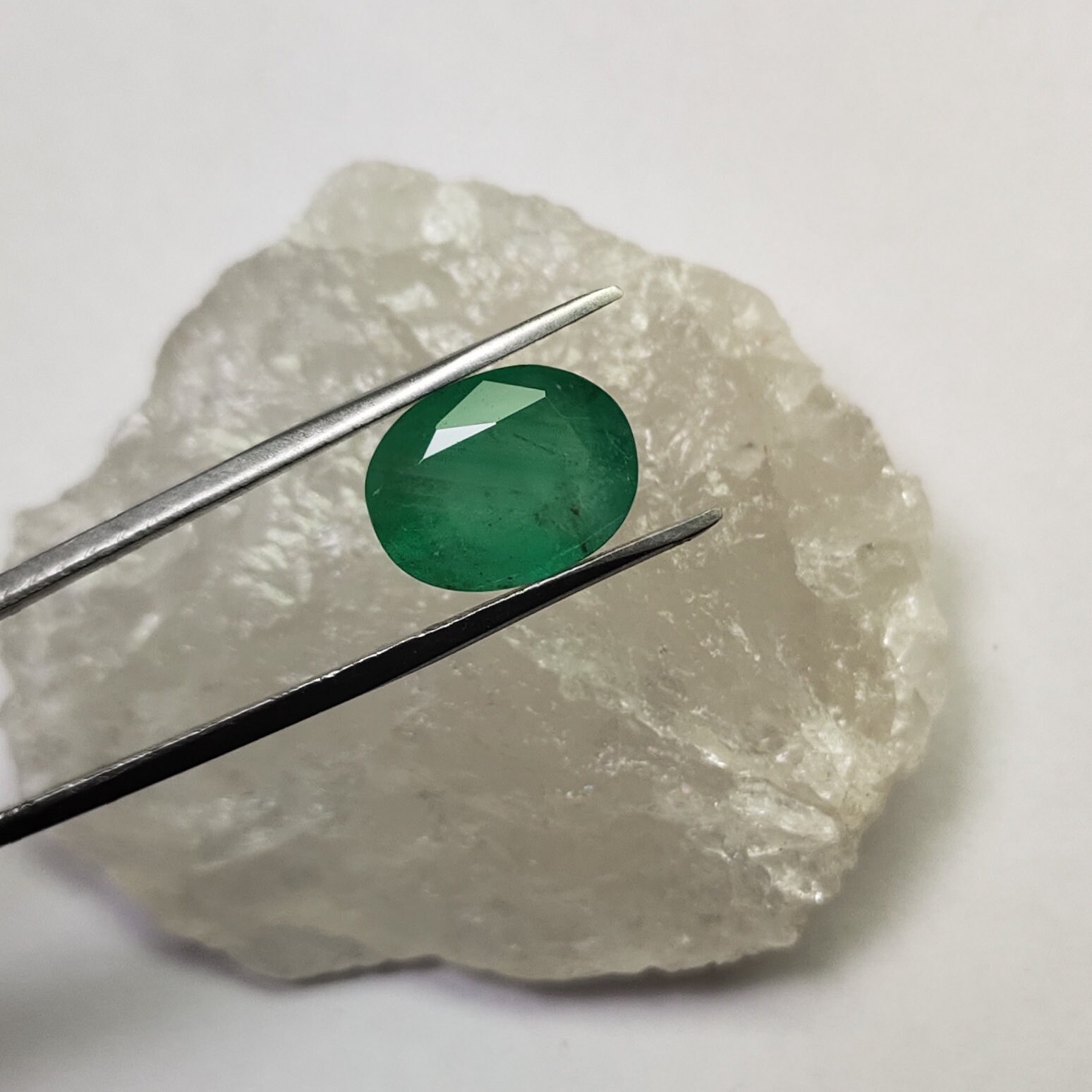 Emerald Oval Cut / 5.53 Cts. Natural Emerald gemstone / Oval | Etsy