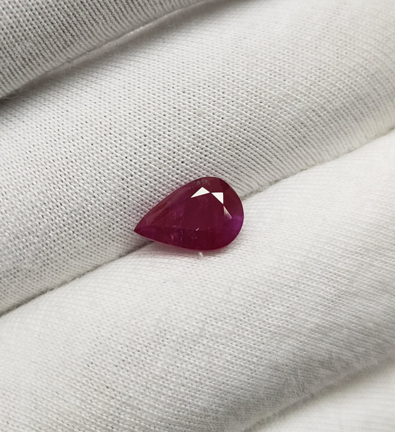 Ruby Pear-natural Ruby Pear Cut 7x9x5.1 Mm 2.50 Cts. Red - Etsy