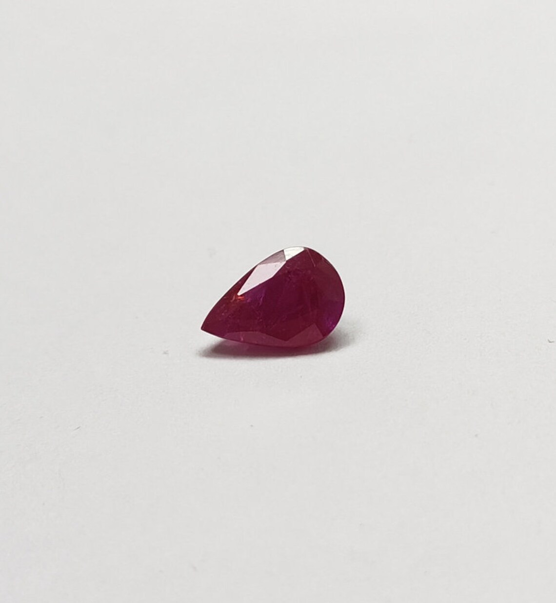 Ruby Pear-natural Ruby Pear Cut 7x9x5.1 Mm 2.50 Cts. Red | Etsy