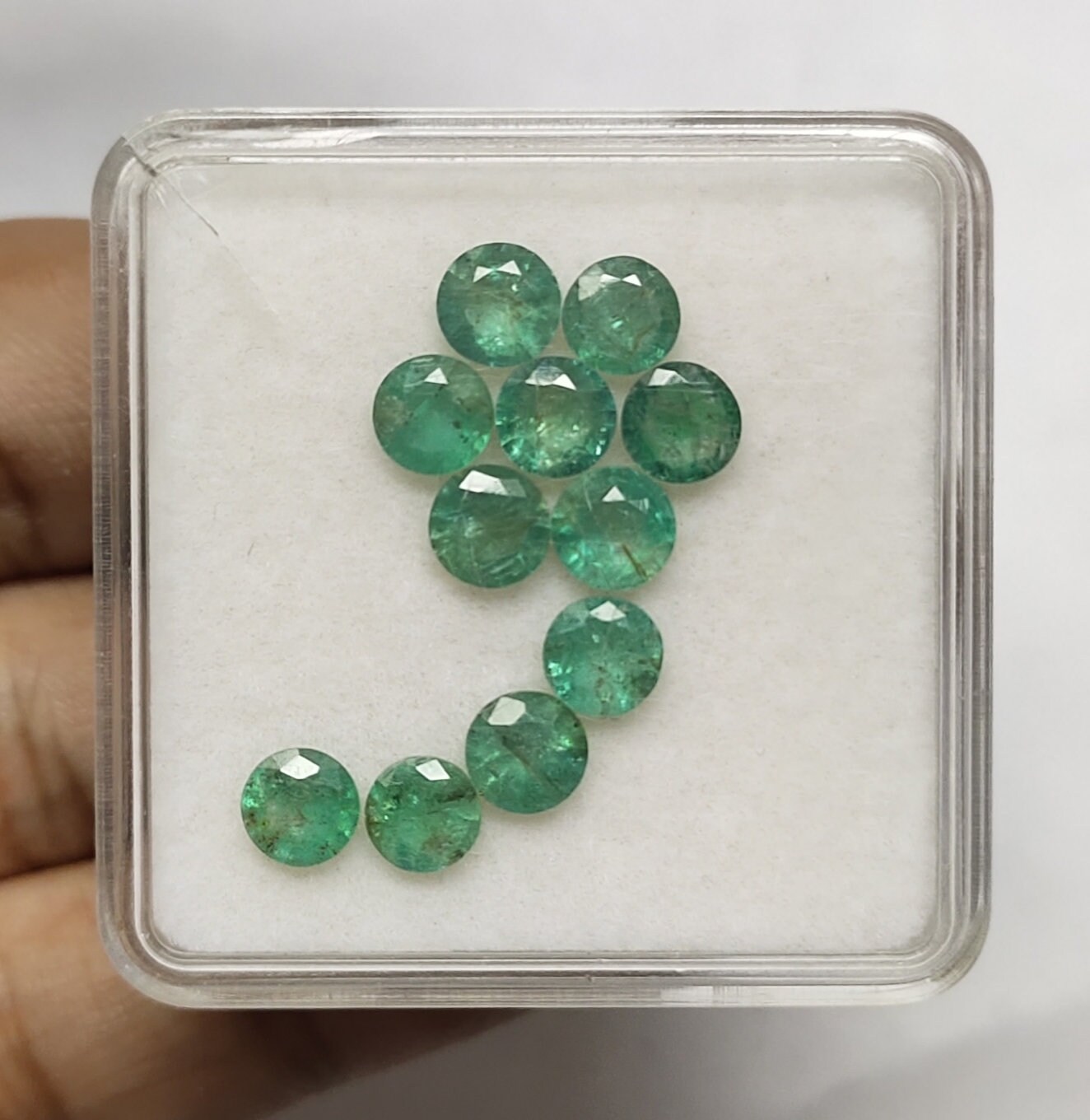 Natural Emerald Round Cut 5.00 Mm 4.68 Cts 11 Pieces Lot - Etsy UK